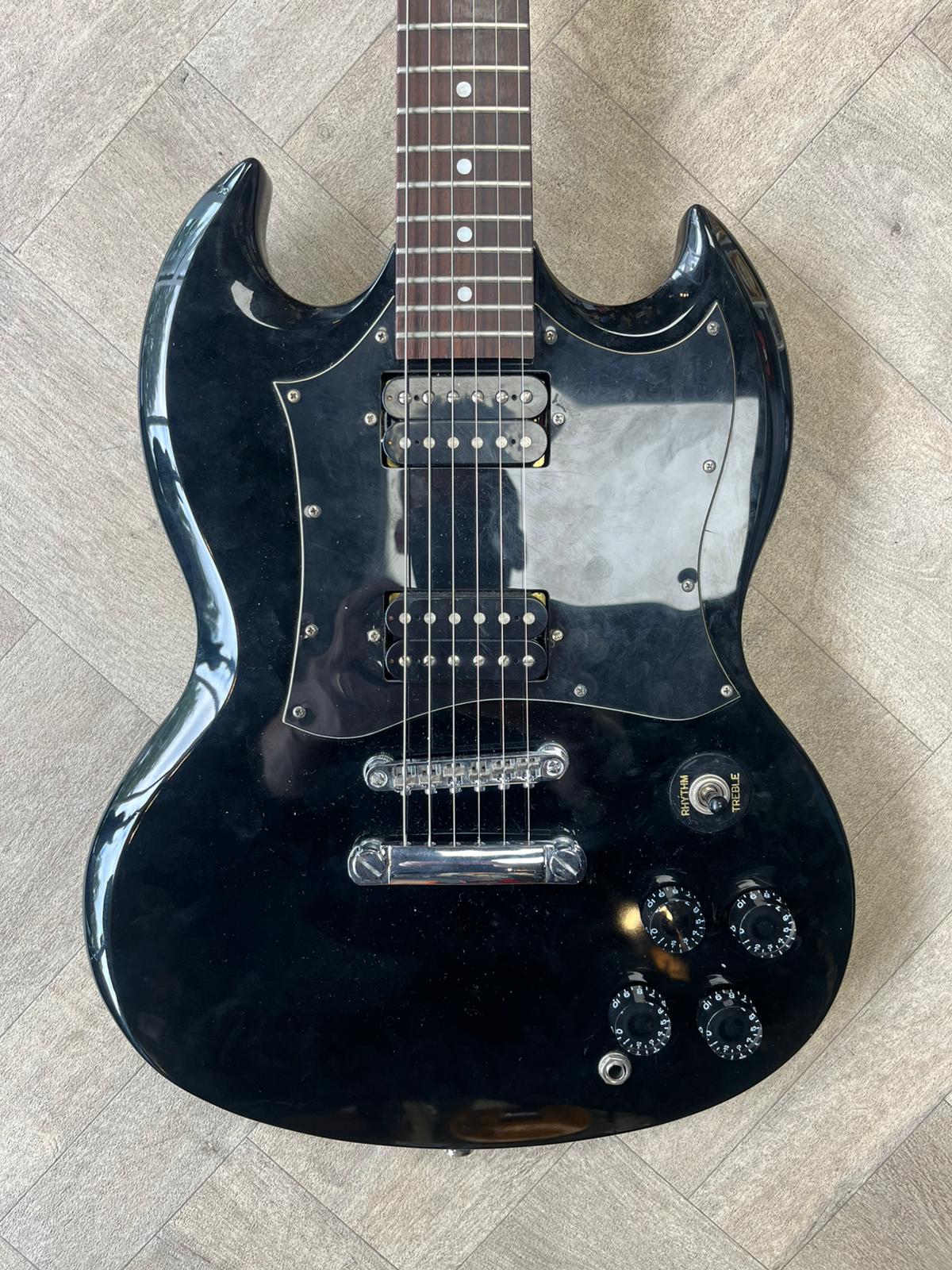Epiphone SG Electric Guitar Black- Ok Condition – DeRosa Music Academy